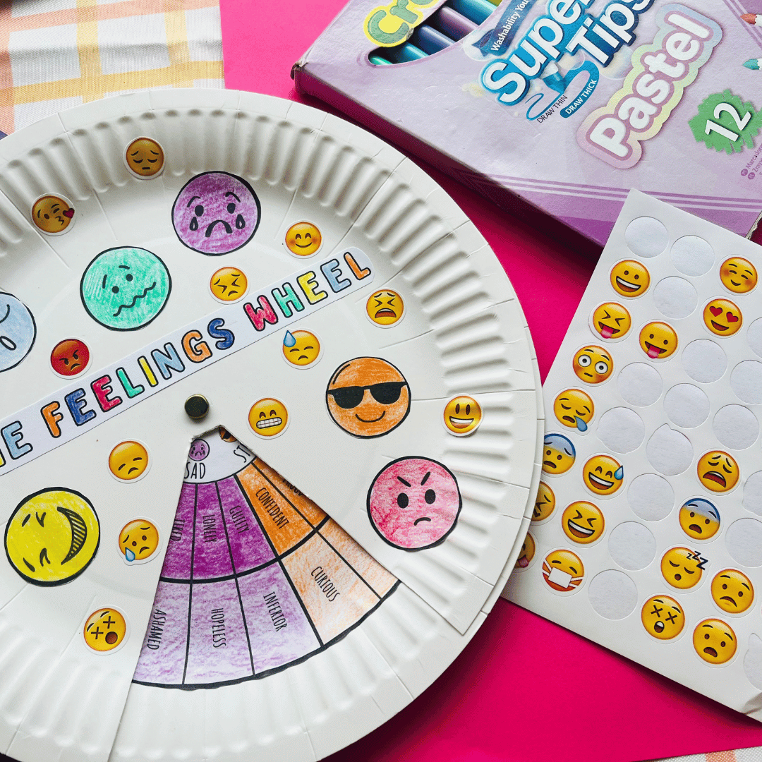 My Feelings Wheel Craft Printable PDF – Calm Ahoy Kids